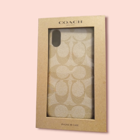 Coach | Accessories | Coach Signature Canvas Phone Case Light Brown For ...